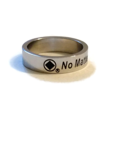 No Matter What Stainless Steel Narcotics Anonymous Ring – Serenity Fly ...